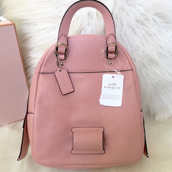 Coach | Bags | Coach Nwt Pink Convertible Backpackcrossbody Bag | Poshmark